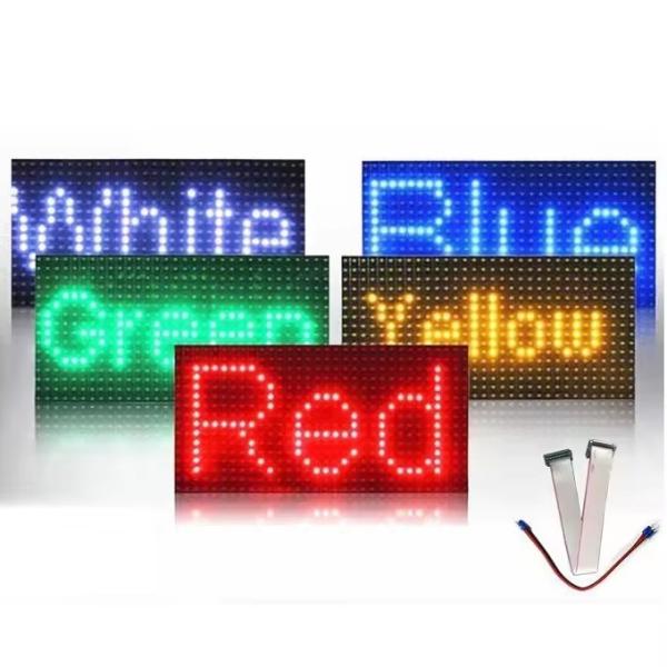 Quality Single Green LED Panel for Indoor Display 32*16 Resolution 4s Scan Mode DIP for sale