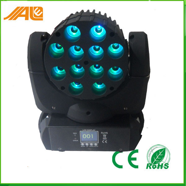 Quality 12 x 10w Rgbw 4in1 DJ Stage Moving Head Wash Led High Brightness for sale