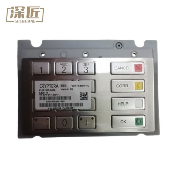 Quality 1750303599 Original Diebold V7 EPP Encrypted PIN Pad Keyboard Secure ATM Keypad 01750303599 for sale