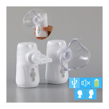 Quality Portable Home Nebuliser Machine Breathing Treatment Dual Channel 2.2μm - 3.6μm for sale