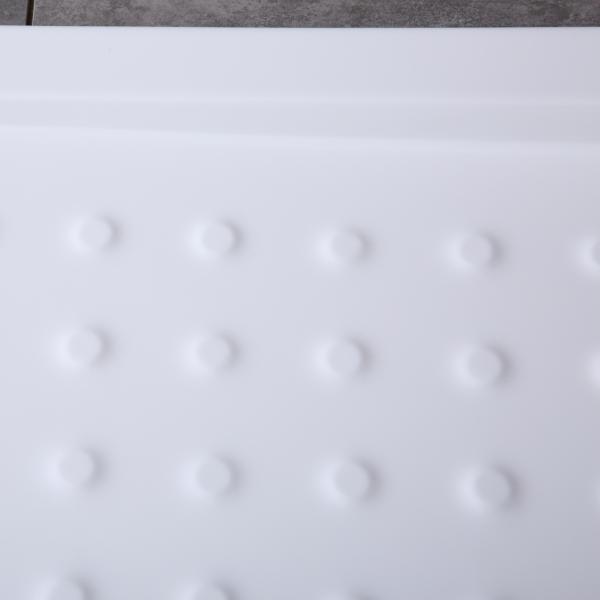 Quality 90mm Diameter Waste Hole Rectangular Acrylic Shower Base Bathtub Tray with Full for sale
