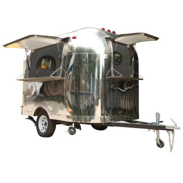 Quality High Productivity Food Trailer with Stainless Steel Insulation and Tempered Glass for sale