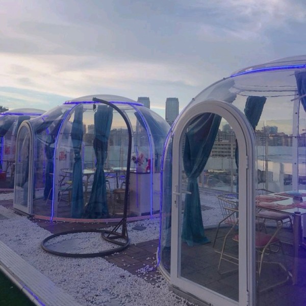 Quality Aluminium Frame UV Outdoor Bubble Tents Network Integration High Stability for sale