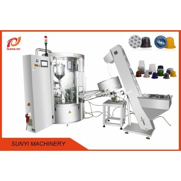 Quality SKP-1N Automatic Biodegradable Nespresso Coffee Capsule Filling Machine for sale