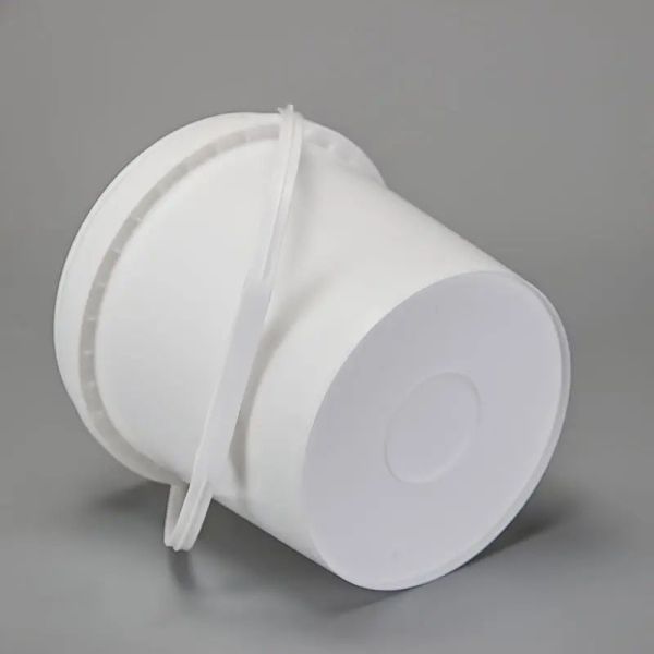 Quality Customizable Solid Color Plastic Paint Bucket Metal Handle Latex Paint 1000ml for sale
