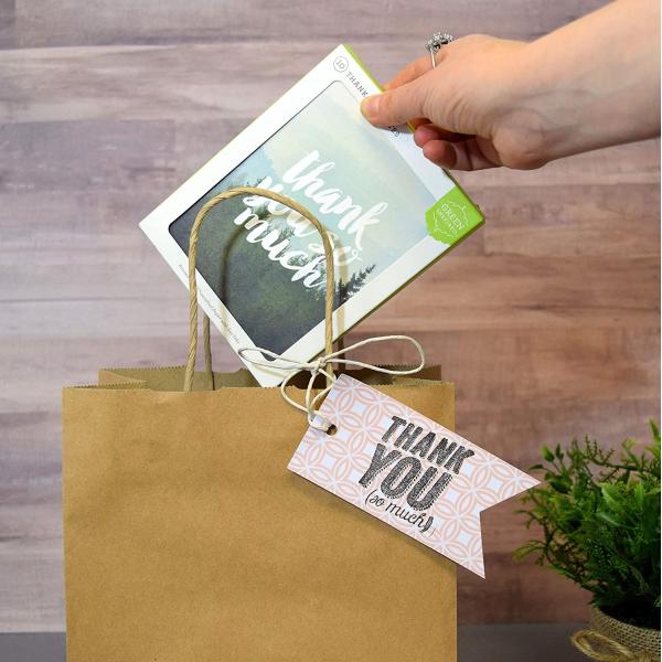 Quality Eco Friendly 80% PCW 8x4x10" Kraft Paper Bag for sale