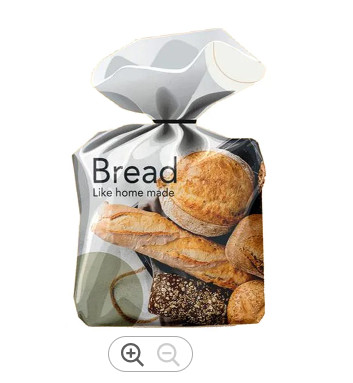Quality Reusable Wicketed Plastic Bread Bags Eco Friendly Bread Packing Polythene Bags for sale