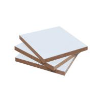 Quality White Laminated Melamine Faced Mdf Hdf Board For Furniture with 1.5-25mm for sale