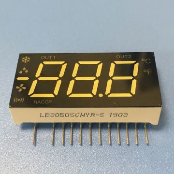 Quality Multicolour Triple Digit 7 Segment LED Display For Refrigerator with 90 degree for sale
