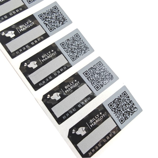 Quality Custom logo OEM Holographic Scratch-Off Anti-Anti-ounterfeiting Labels Stickers for Brand Owners for sale