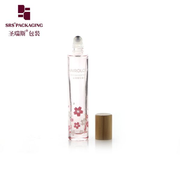 Quality 15ml Luxury Design Glass Roll On Bottle with SUS304 Steel Ball for Perfume and for sale