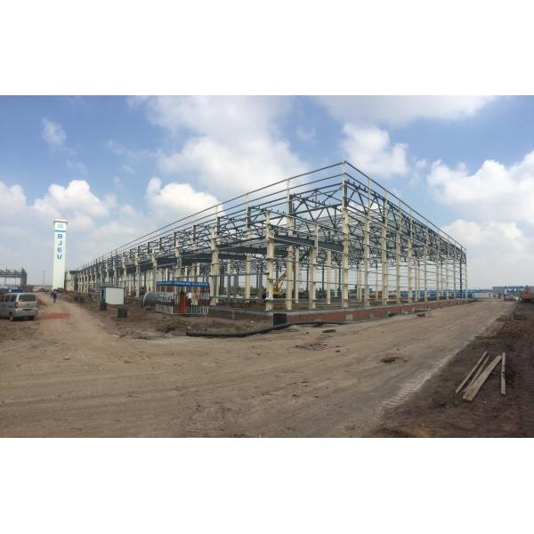 Quality Prefabricated Steel Structure Warehouse Q355 Custom Size 50 Years Life for sale