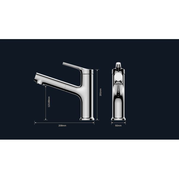 Quality Single Handle Brass Gold Basin Taps With Temperature Display Can Be Pulled for sale