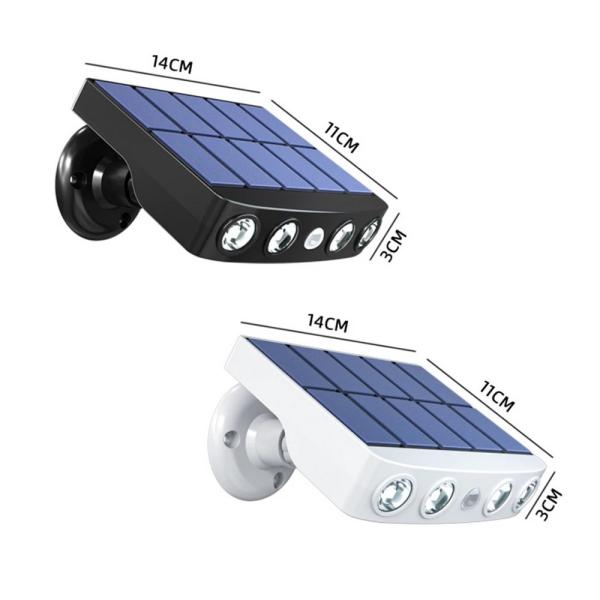 Quality Adjustable Security 600lm 120degree Solar Motion Sensor Wall Light PC+ABS for sale