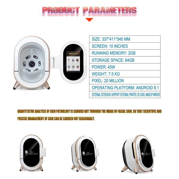 Quality Medical Portable Skin Analyzer , Home Facial Analyzer 3D Face Camera for sale