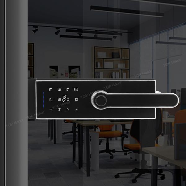 Quality High Compartment Partition Door Fingerprint Lock Password Lock IC Card Key Glass for sale