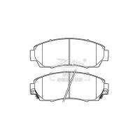 China Ceramic Mercedes Rear Brake Pads Set Black F0822 , 0054200822 factory