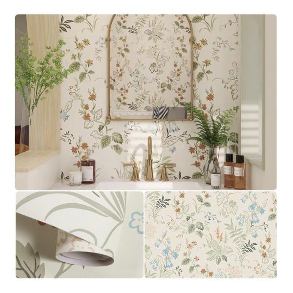 Quality Flower Plant Wallpaper for Apartment Home Decor Self-Adhesive Function Anti for sale