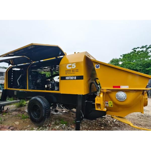 Quality 2017 Sany 8018 Diesel Trailer Mounted Concrete Pump for sale
