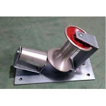 Quality One Way Wire Pulling Rollers / V Shaped Cable Pulling Rollers 10kN Rated Load for sale