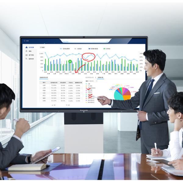 Quality Portable Smart Interactive Whiteboard 75 86 100 Inch 0.8ms Fluent Writing for sale