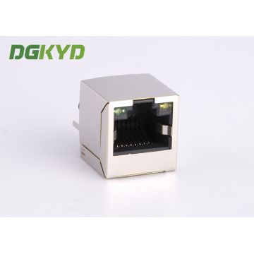 Quality Customized 16.10mm height 180 degree vertical entry RJ45 pcb jack ethernet for sale