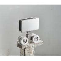 Quality Suspension Grooved Top Shower Door Rollers 23mm Soft Close For Bathroom for sale