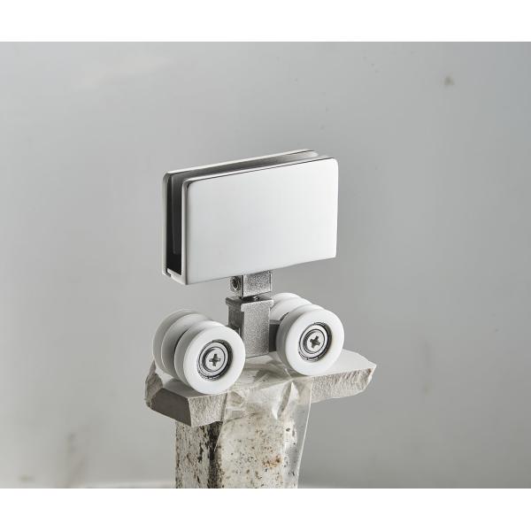 Quality Suspension Grooved Top Shower Door Rollers 23mm Soft Close For Bathroom for sale