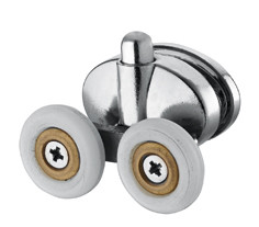 Quality OEM Polished Metal Sliding Door Rollers Zinc Alloy Top Pulley 30kg Cpacity for sale
