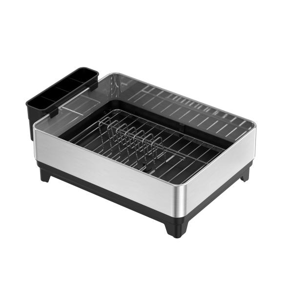 Quality Rectangle Detachable Stainless Steel Dish Drying Rack For Compact Kitchen for sale