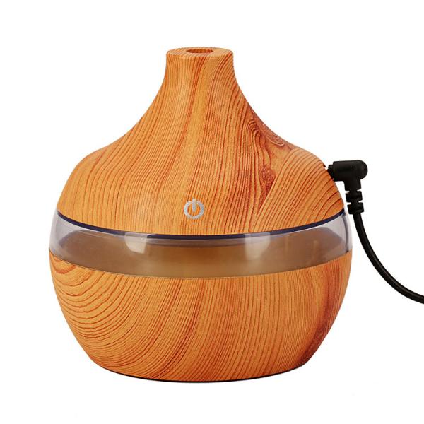 Quality 5V Portable 300ML 7 Color Change Wood Design USB Rechargeable Humidifier for for sale