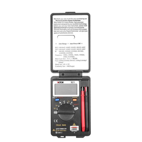 Quality Mini Handheld Auto Ranging Digital Multimeter Foldable Ammeter 3999 Counts for sale