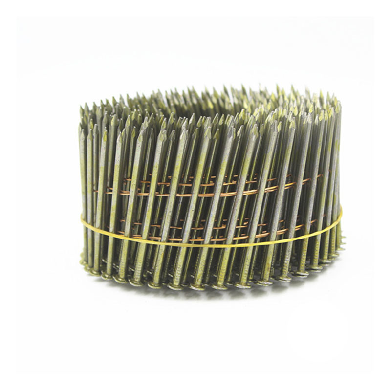 16 Degree Galvanized Wire Welded Coil Plain Nails Pcn-35