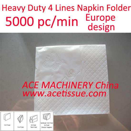 high speed paper napkin machine