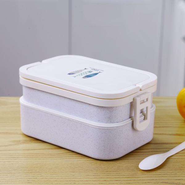 Quality Bento Wheat Straw Lunch Box for sale