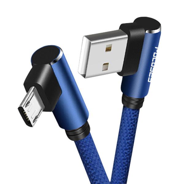 Quality L Shape RoHs Right Angle Charging Cable Android USB Charging Cable for sale