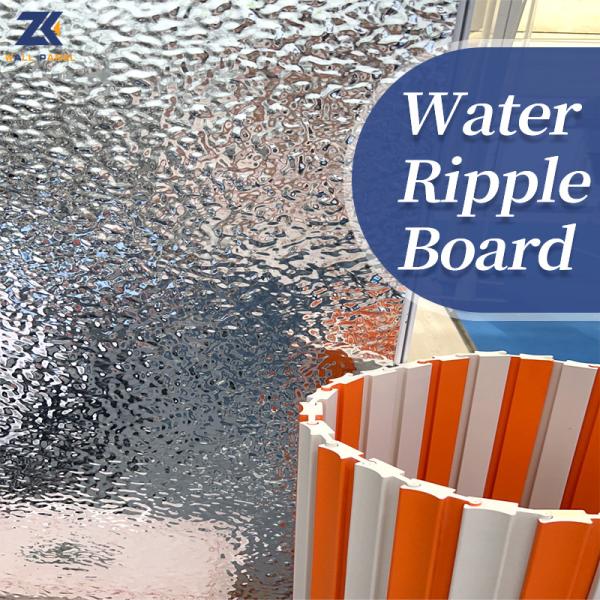 Quality Water Ripple PVC Laminate Layer Bamboo Fiber Wall Panels for sale