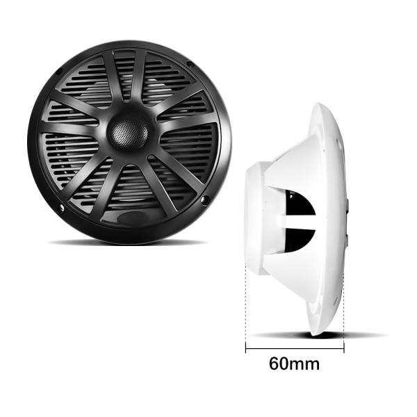 Quality Waterproof 6.5 Inch Marine Speaker with RGB Light for Boat Yacht 120W Voltage 12V for sale