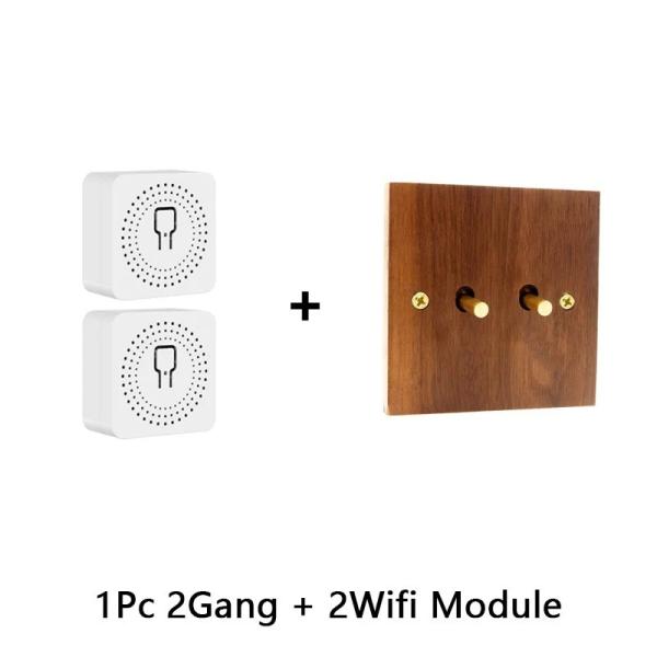 Quality Cover Solid Wood Toggle Light Switch Panel Brass Home Wall Switch 86 Type for sale