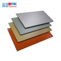 Quality 1220x2440mm Brushed PVDF Aluminum Composite Panel Sheet 5mm AA1100 for sale