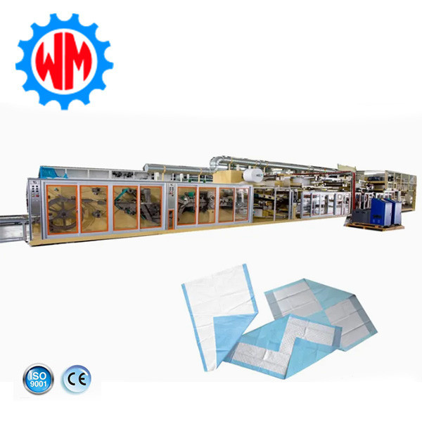 Quality Automatic Underpad Making Machinery Fluff Pulp SAP Underpad Manufacturing for sale