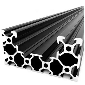 Quality V Slot C Extrusion Aluminum Profiles 2020 2040 4080 2060 Bars Black 20x40 For for sale