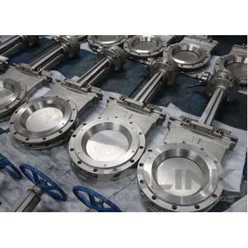 Quality Flanged Knife Gate valve with SS Deflection Cone for Seat Protection for sale
