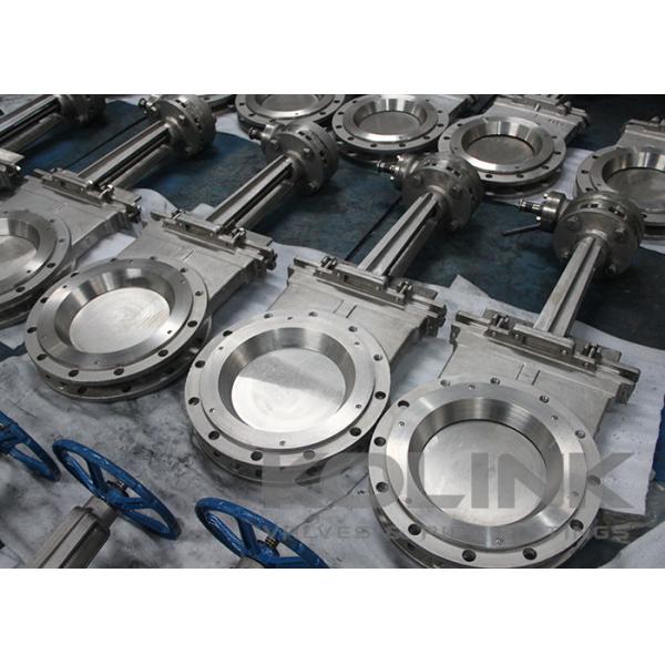 Quality Flanged Knife Gate Valve with SS Deflection Cone 2-48 Inch for sale