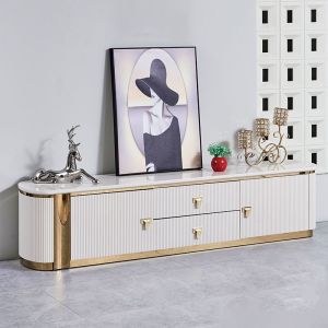 Quality Modern Luxury Living Room TV Stand Furniture Home Storage High Quality White for sale
