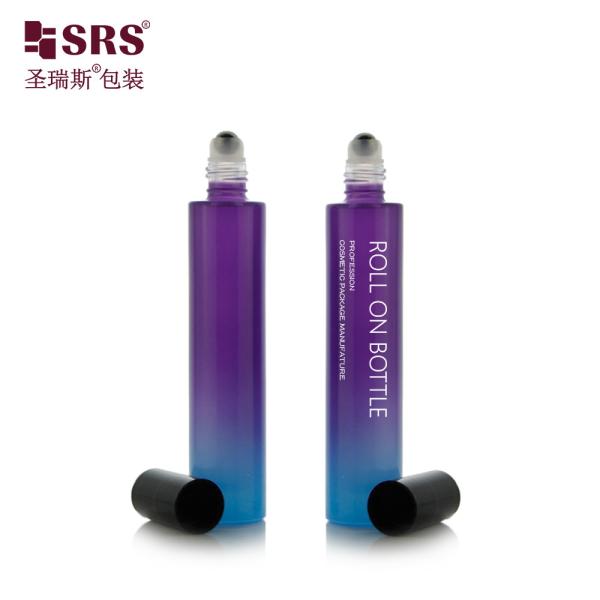 Quality GB1-15ml Essential Oil Roll On Container Gradient Purple Blue Colored Customized for sale