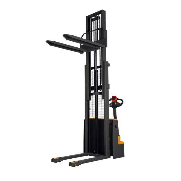Quality 1.5 Ton 500mm Electric Platform Stacker 24V 3m Walk Behind Pallet Stacker for sale