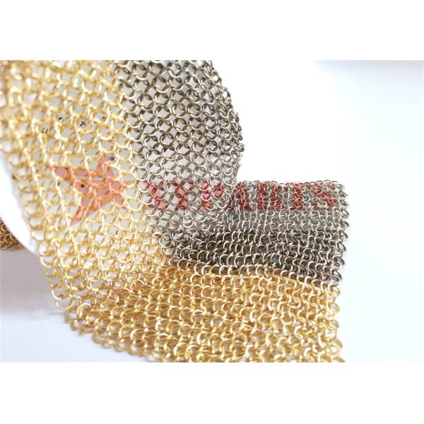 Quality Chain Mail Wire Metal Architectural Ring Mesh For Decorative Protection for sale