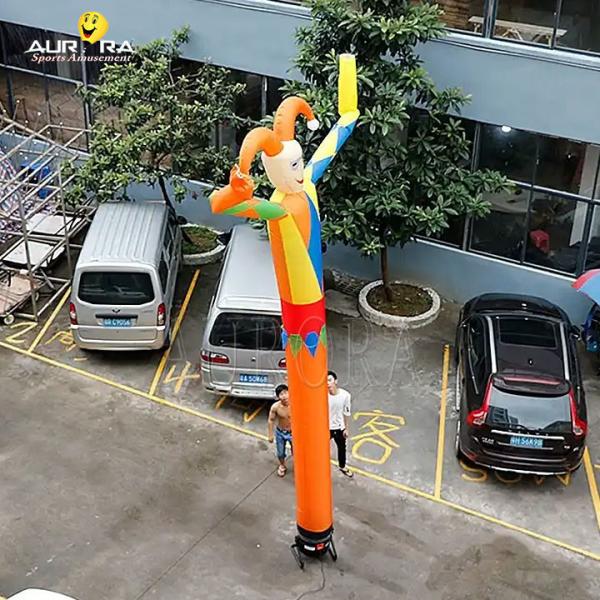 Quality Aurora Inflatable Advertising Signs Dummy Air Puppet Clown Sky Dancer Person for sale