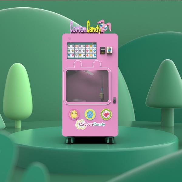 Quality Small Robot Cotton Candy Vending Machine High Efficiency Stable Performance Smart Candy Floss Maker for sale